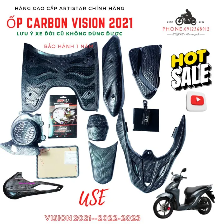 Ốp Carbon Vision 2021 -Vision 2022-Vision 2023, Vision Cá Tính Đời Mới ...