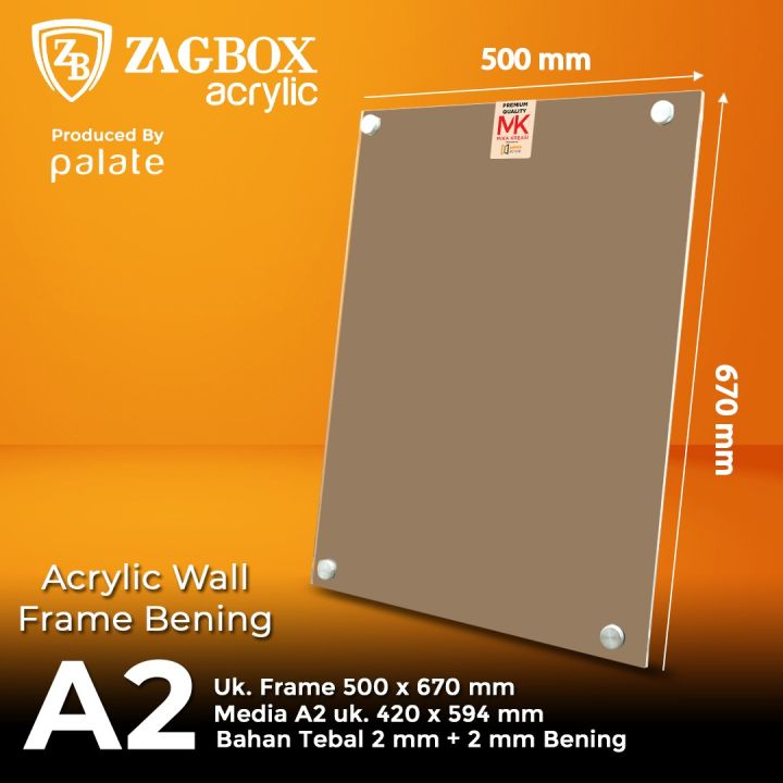 Acrylic / Akrilik Frame Poster / Wall Display Ukuran A2 / 2mm | Lazada ...
