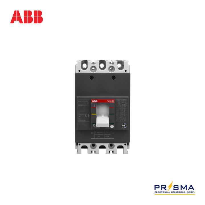 ABB SACE FORMULA Moulded Case Circuit Breaker A1A 125 TMF 20AT 3P 1SDA066511R1 - Prisma ...