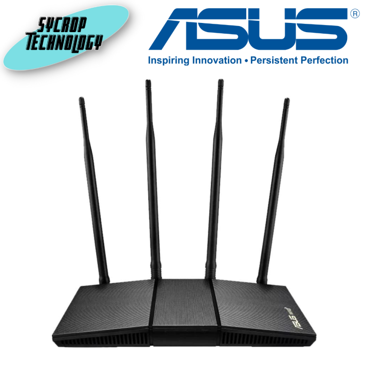 Router ASUS (RT-AX1800HP) Wireless AX1800 Dual Band Gigabit Wi-Fi 6 ...