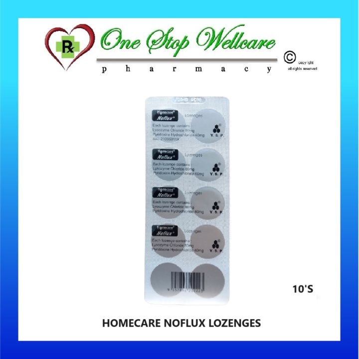 HOMECARE NOFLUX LOZENGES 10'S (EXP:05/2026) | Lazada