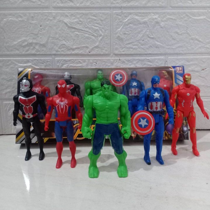 COD MAINAN AVENGERS ISI 5 KOLEKSI / MAINAN FIGURE AVENGERS CAPTAIN ...