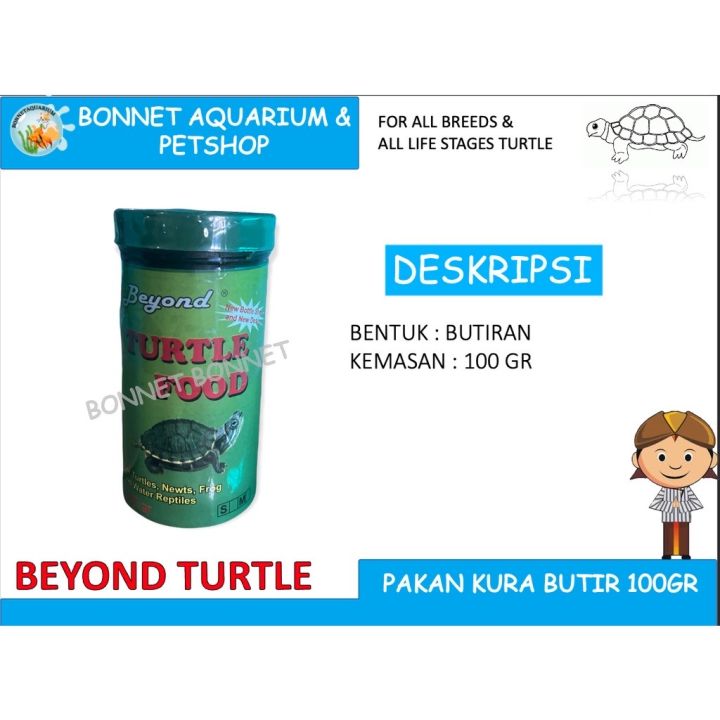 PAKAN/MAKANAN/PELET KURA KURA BEYOND 100gr | Lazada Indonesia