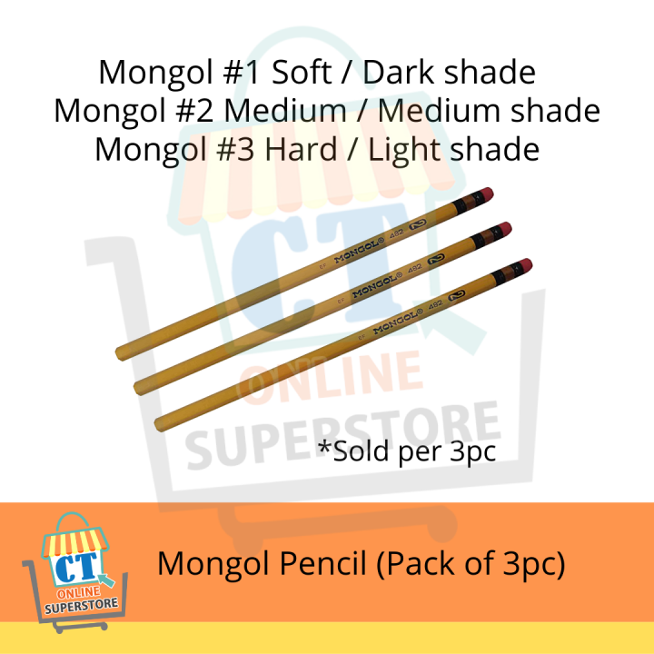Mongol Pencil (Pack 0f 3) | Lazada PH