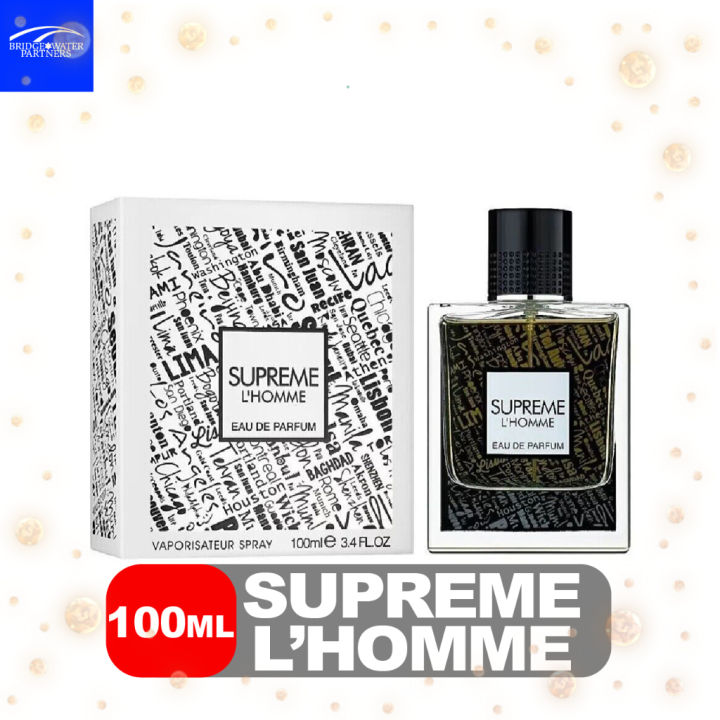 COD Fragrance World Supreme L'Homme EDP (100ml) B2B | Lazada PH