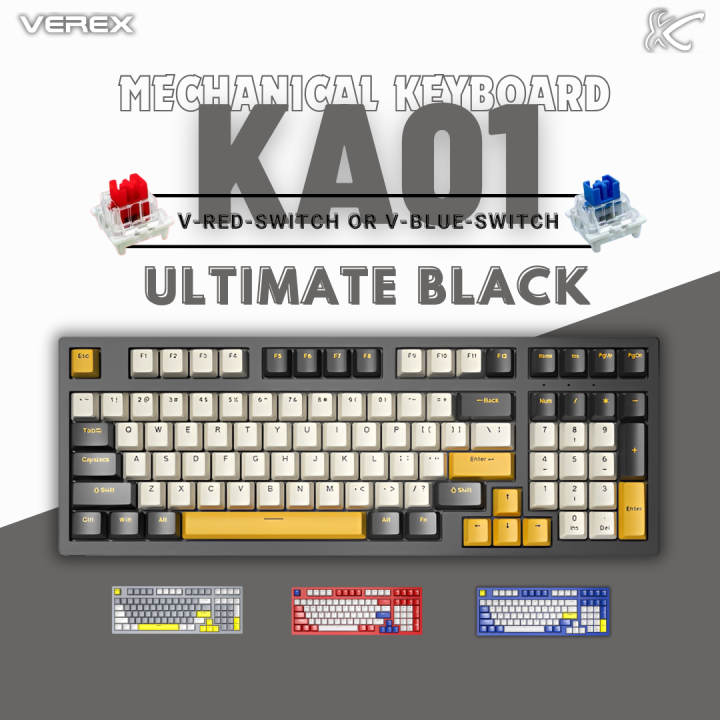 ZIFRIEND KA98 Mechanical Wired Gaming Mechanical Gaming Keyboard 98 Keys RGB Backlight FullSize ...