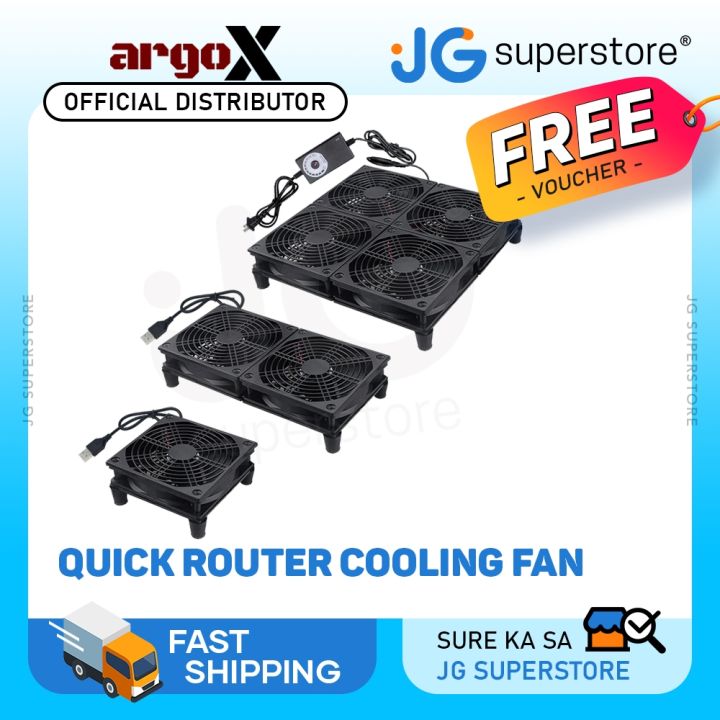 Argox 5V/12V External Quick Cooling Router Fan 1500-3000rpm Low-Noise ...