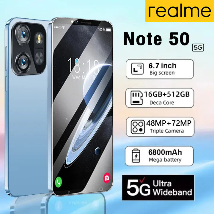 โทรศัพท์มือถือ Realma Note 50 5G สมาร์ทโฟน 6.7นิ้ว Phone โทรศัพท์ ...