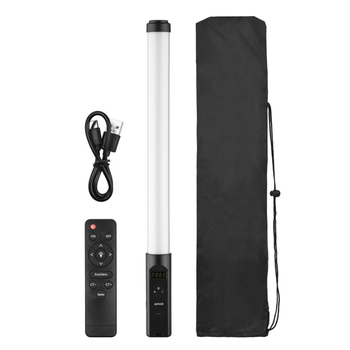 RGB LED Wand Video Light Handheld Tube Light 10 Modes Dimmable 3200K ...