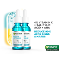 Garnier 4% Anti Acne Salicylic Acid Serum with Vitamin C, Niacinamide ...
