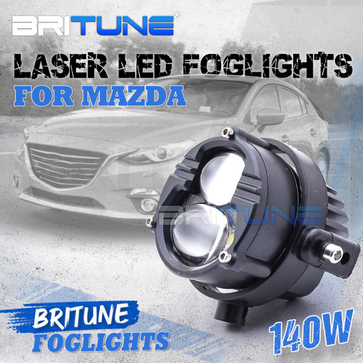 Laser Bi-LED Fog lights Projector For Mazda 3/Mazda 2/5/6/Atenza/CX-5 Fog Lamp White Yellow ...