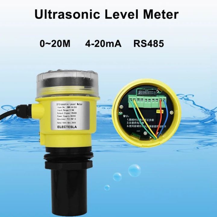 3 year warranty Ultrasonic Water Tank Sensor 3m 5m 10m Level Meter 4 20ma RS485 output Pool ...