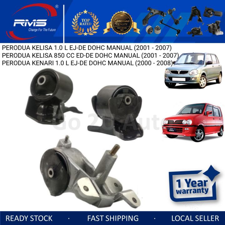 RIMS BRAND ENGINE MOUNTING 1 SET 3PCS - PERODUA KELISA 850CC 1.0 MANUAL ...