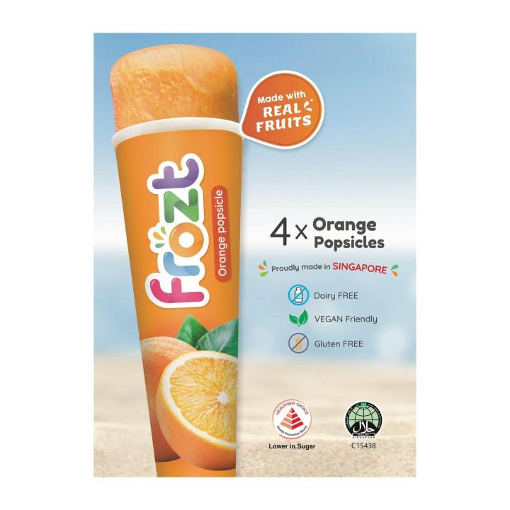 Frozt Orange Popsicle Pack Of 4 | Lazada Singapore