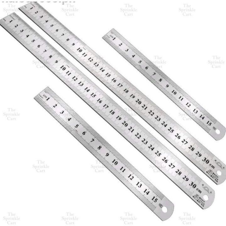 Straight Steel Ruler Styling Fondant School Office Sewing School Baking ...
