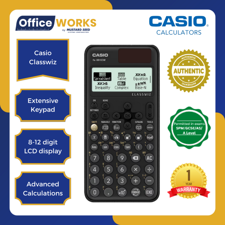 Casio Classwiz Scientific Calculator / Casio Classwiz New Series ...