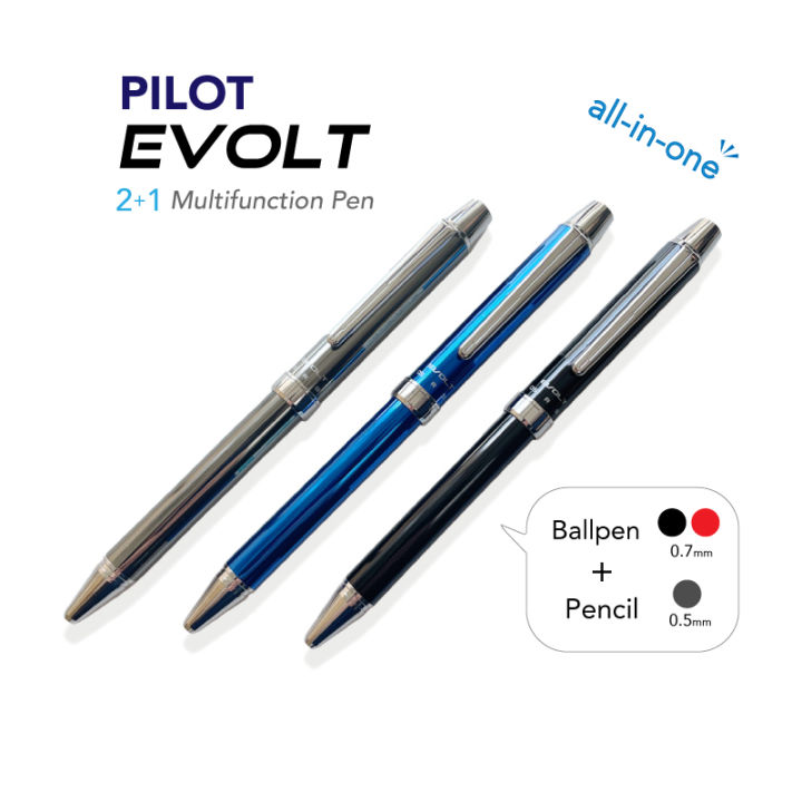 PILOT Evolt Multi-Function Ballpoint Pen Black and Red 0.7 mm ...