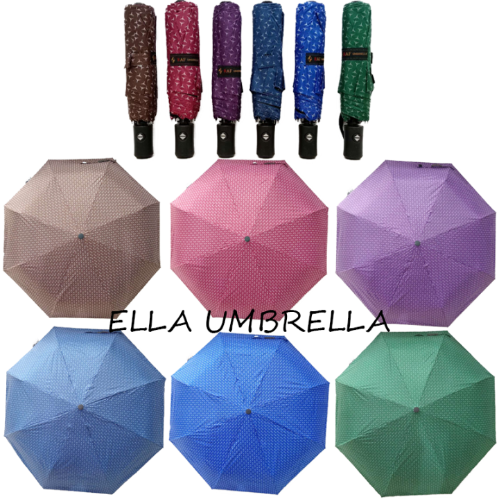 (ELLASHOP)3FOLDS AUTOMATIC UMBRELLA NEW DESIGN (buko design) SATIN TELA ...