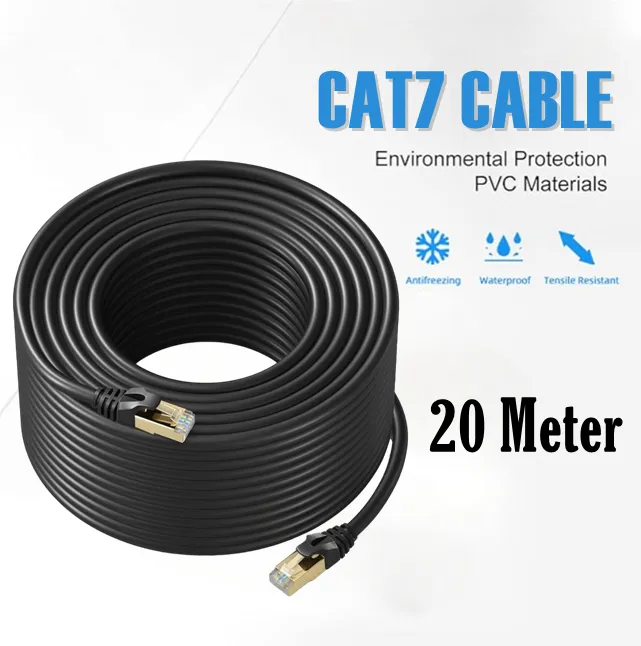 CAT7 Heavy Duty Fast RJ45 Internet Wire LAN Cable 1M/ 2M/ 3M/ 5M/ 10M ...