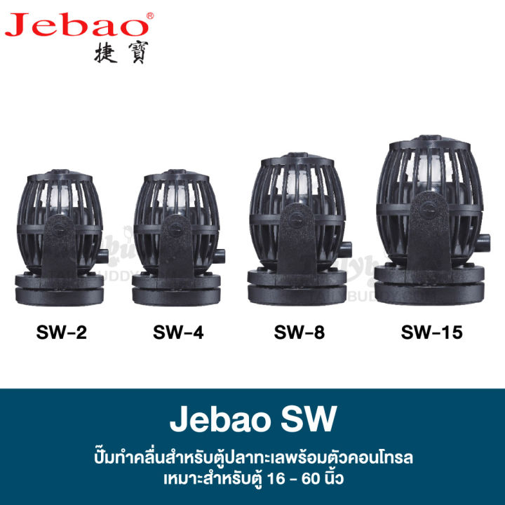 JEBAO SW Series Wave Maker ตัวทำคลื่น ปั๊มเวฟ ปั๊มทำคลื่น สำหรับตู้ทะเล พร้อมตัวคอนโทรล (SW-2,SW ...