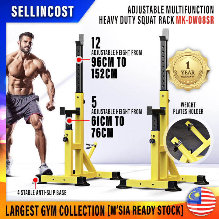 [NEW] SellinCost Heavy Duty Multifunction 12 Level Adjustable Squat ...