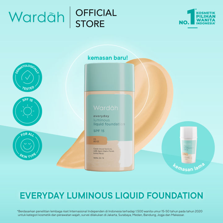 Wardah Liquid Foundation Luminous | Lazada Indonesia