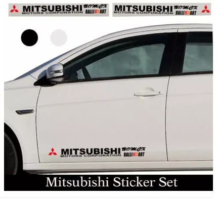 1 Pair Mitsubishi Stickers Decal Car-Styling For Mitsubishi Adventure ...