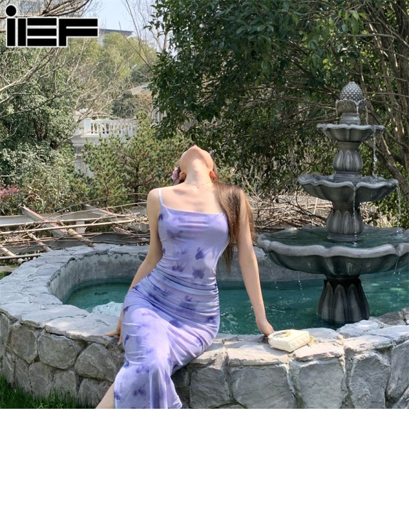 IEF ผู้หญิงพิมพ์ลายผีเสื้อเดรสผ้าฝ้ายเด็กหญิงออกแบบจีบ | Lazada.co.th