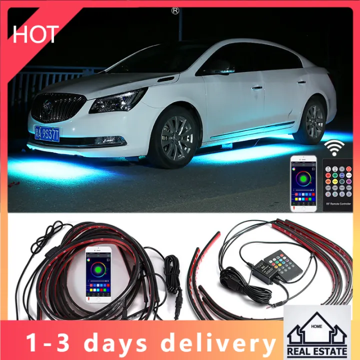 App/Remote Control Car Light Underglow RGB 8 Colors Universal ...