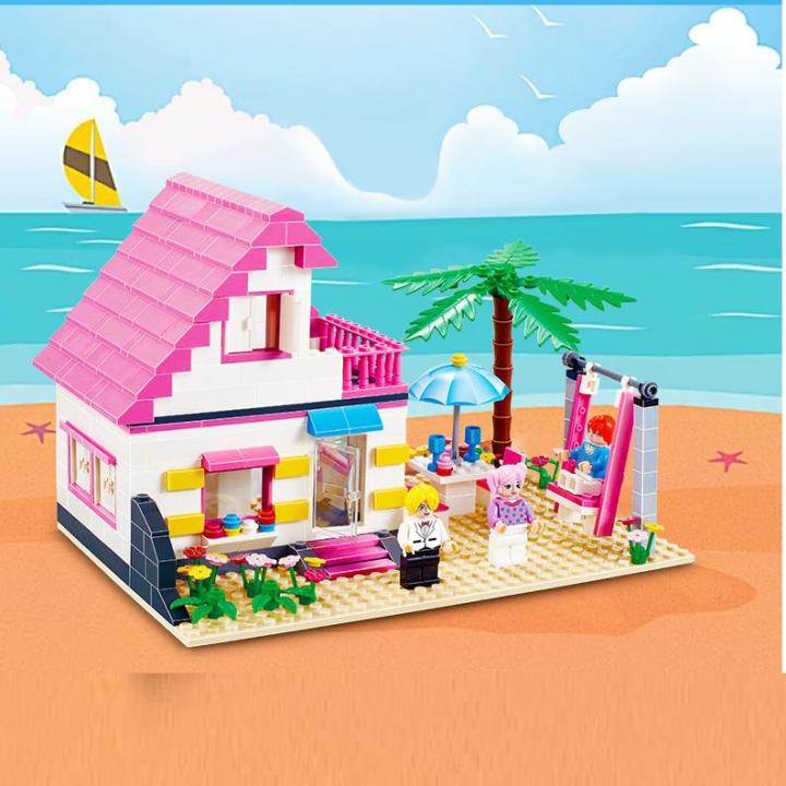 Mô hình ngôi nhà đồ chơi lắp ghép lego cho trẻ em gồm 383 chi tiết bằng ...