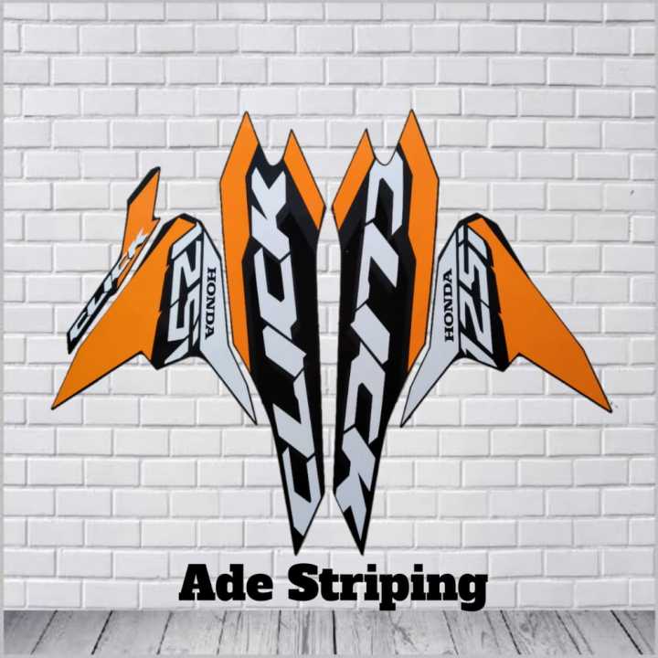 Striping Lis Body Motor Honda Vario Click Thailand 2019 Orange | Lazada ...