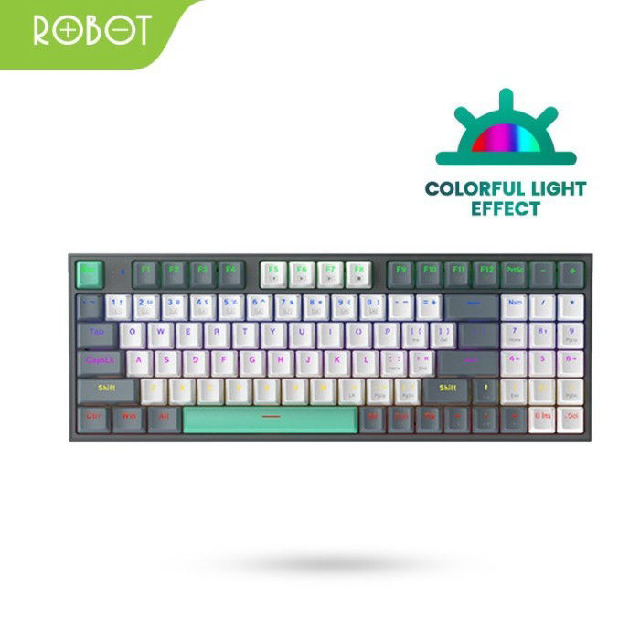 Keyboard GAMING ROBOT WORKMATE II Wired Mechanical Blue Switch | Lazada ...