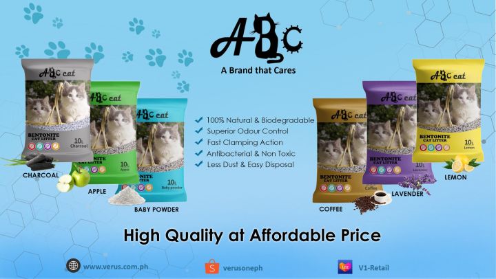 ABC Bentonite Cat Litter 10L | Lazada PH