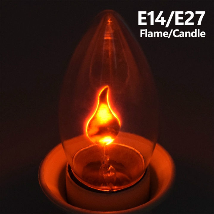 Edison Led Candle Light Bulb E14 E27 LED Flame Effect Bulb 3W AC220V ...
