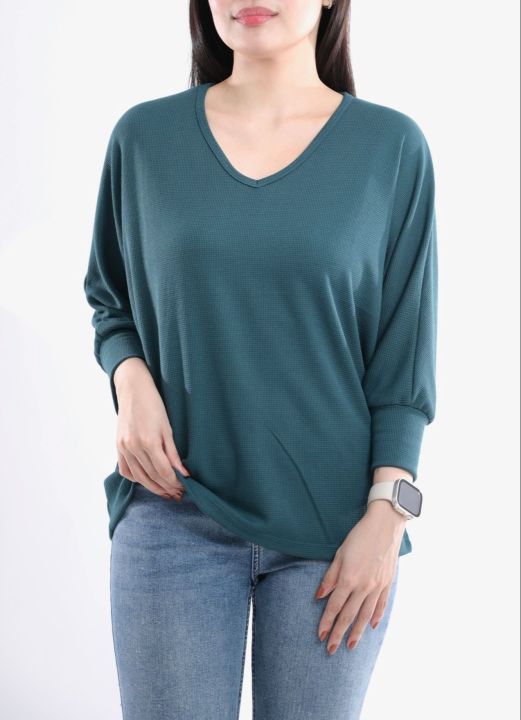 Vied By Mel V-neck Dolman Top | Lazada PH