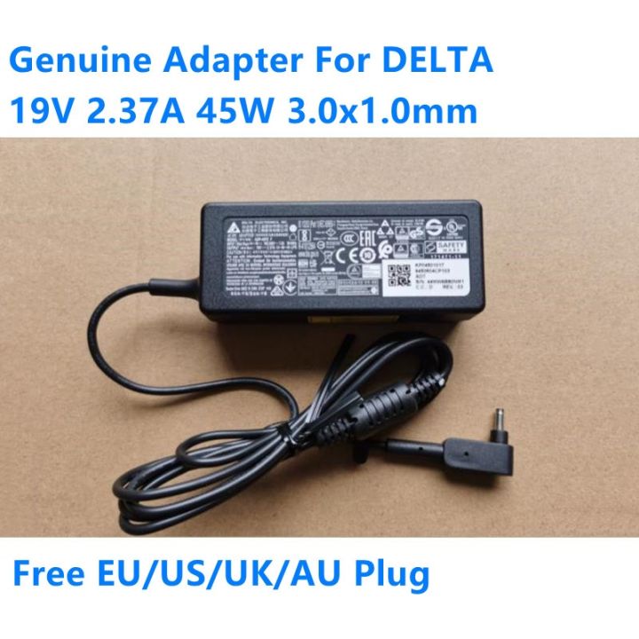 รับประกันสองปีของแท้19V 2.37A 45W 3.0X1.0Mm DELTA ADP 45FE F AC Adapter สำหรับ ACER Notebook ...