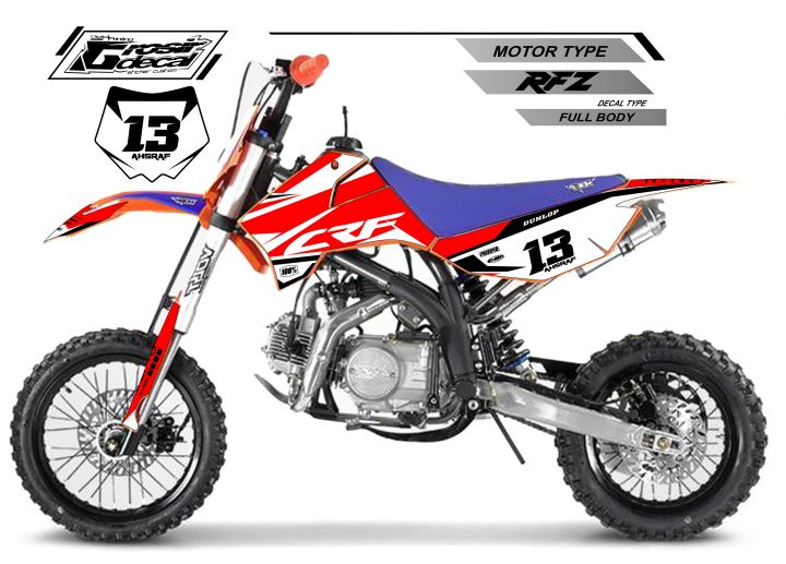 Sticker Decal Striping Mini Trail RFZ 110cc / 125cc Full Body Free ...