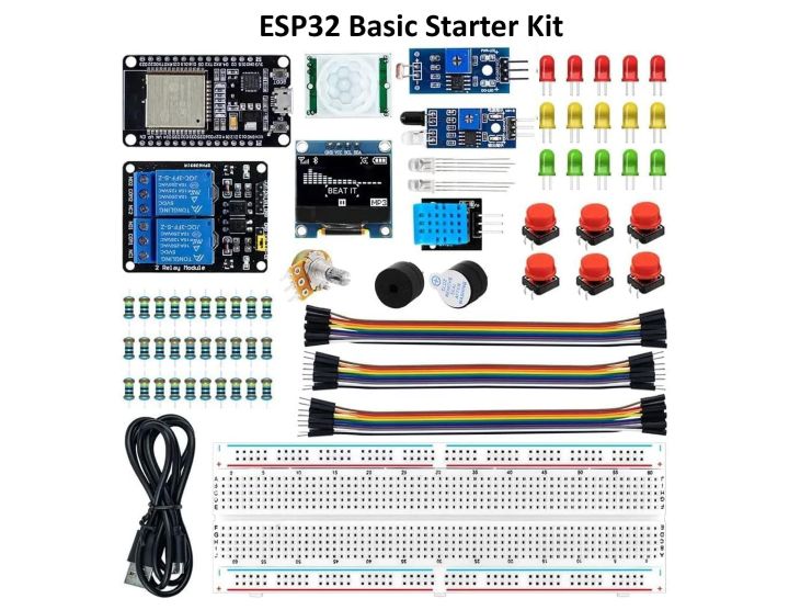 ESP32 Basic Starter Kit WIFI IOT Development Learning Kit with Storage ...