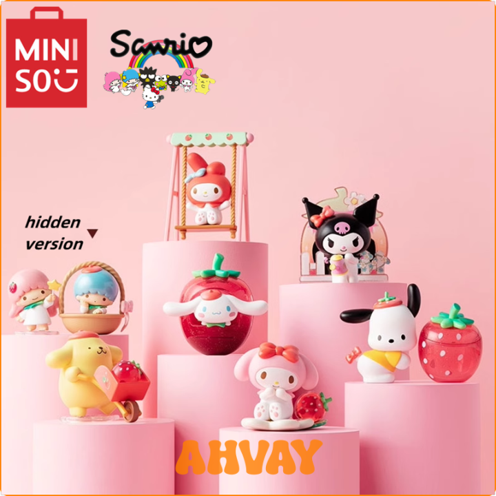 Ahvay Genuine Miniso Sanrio Model Kawaii Strawberry Manor Series
