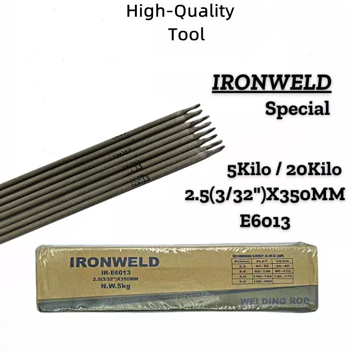IRONWELD Welding Rod E6013 2.5mm 3/32" Special 5 And 20 Kilo / Box HIGH ...