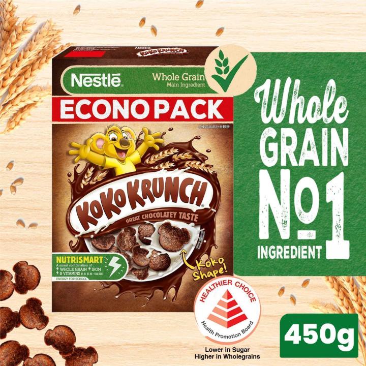 Nestle Koko Krunch Chocolate Wholegrain Breakfast Cereal Econo Pack ...