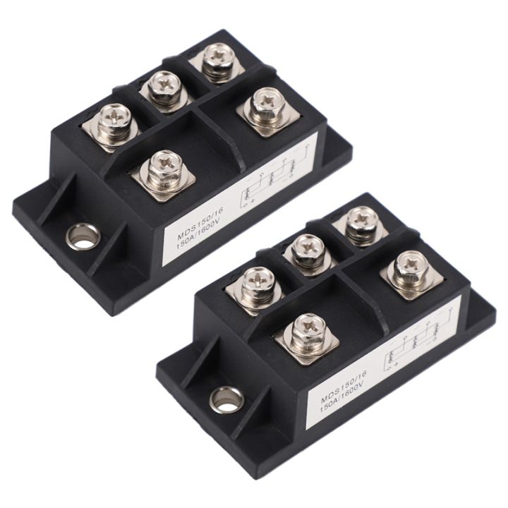 2X MDS150A 3-Phase Diode Bridge Rectifier 150A Amp 1600V Copper 150 ...