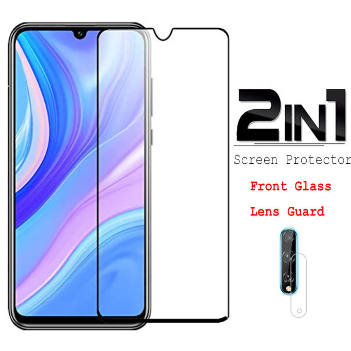 For Huawei Y8P Y7a Y6P Tempered Glass Full Adhesive Screen Protector ...