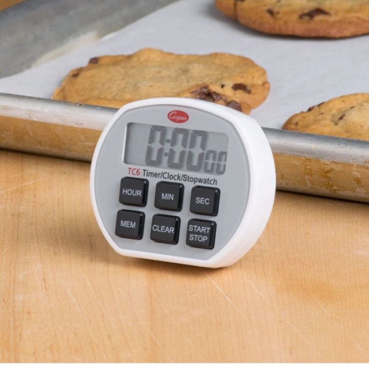 Cooper-Atkins TC6-0-8 Digital Kitchen Timer with Clock and Stopwatch ...