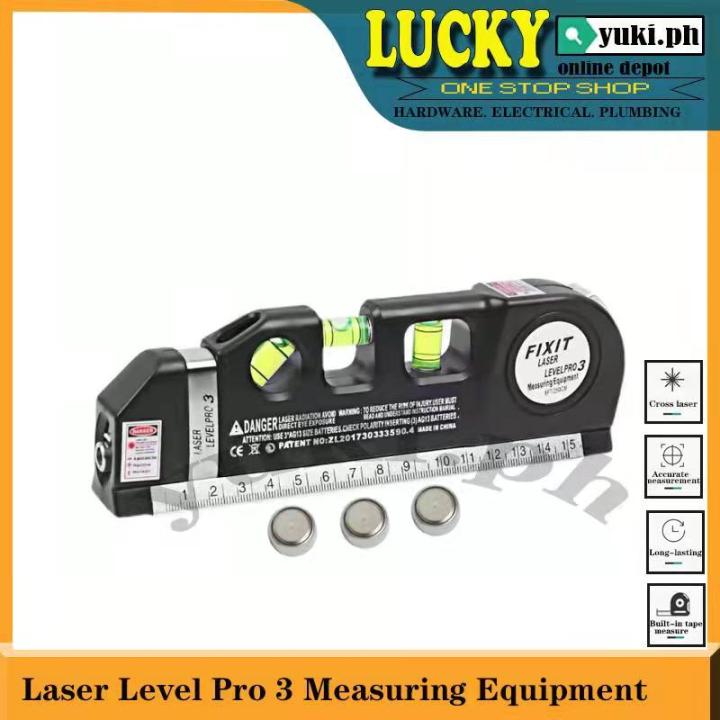 4 in 1 ACCURATE MULTIPURPOSE LASER LEVEL PRO 3 MEASURING EQUIPMENT ...
