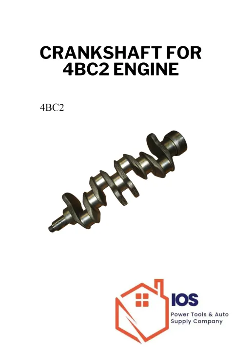 CRANKSHAFT for 4BC2 ENGINE | Lazada PH
