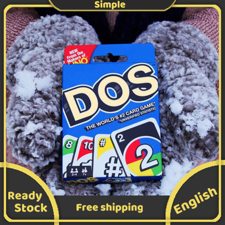 DOS UNO เกมกระดานสำหรับครอบครัว Leisure เกมส์สร้างความบันเทิงเพื่อน ...