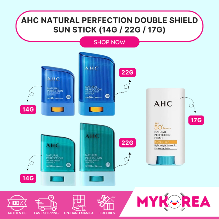 AHC Natural Perfection Double Shield and Fresh Sun Stick 14g / 22g ...