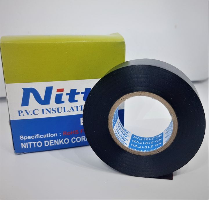 NITTO PVC INSULATION TAPE 3PER4 INCH X 25M - ISOLASI KABEL LISTRIK 3 ...