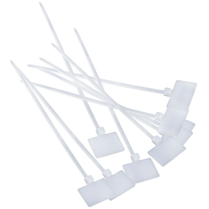 50Pcs Nylon Cable Tie Label Self-Locking Network Zipper Trim Wrap Ring ...